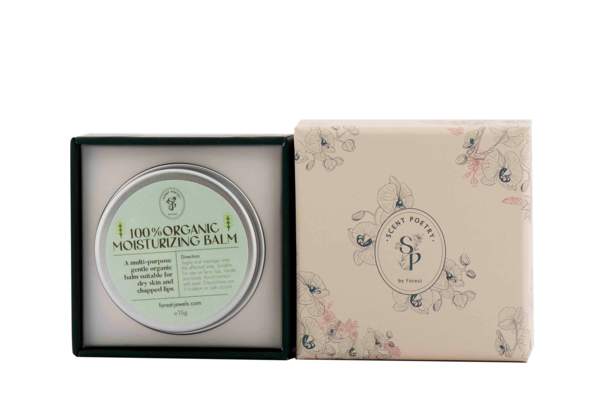 Scent Poetry 100% Organic Moisturizing Balm- with May Chang